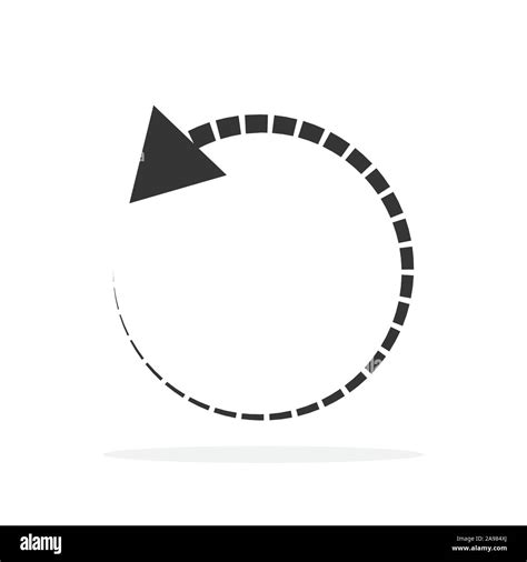 Circle Arrow Reload Arrow Icon Isolated Black Refresh Vector Arrow Circle Arrow For