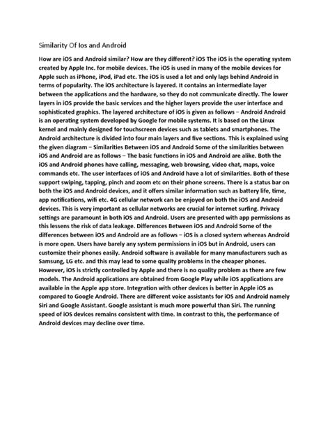 Similarity Of Ios And Android Pdf