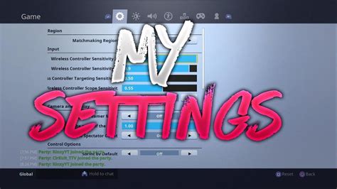 The Best Settings For A Professional Console Player Fortnite Youtube