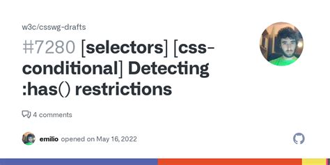 [selectors] [css conditional] detecting has restrictions · issue