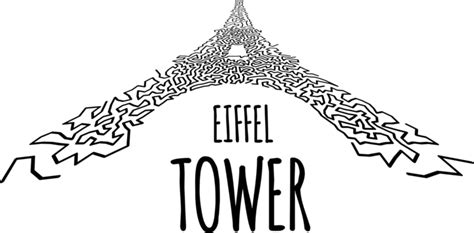 Eiffel Tower Vector Pen Abstract Sketch Vector Pen Abstract Sketch PNG And Vector With
