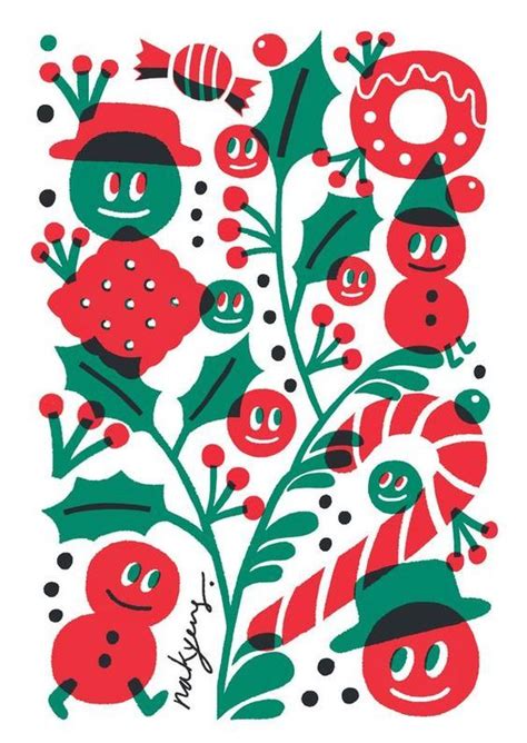 Pin Di Qlmoon Su 디자인 참고 자료 Illustrazione Di Natale Poster Natale