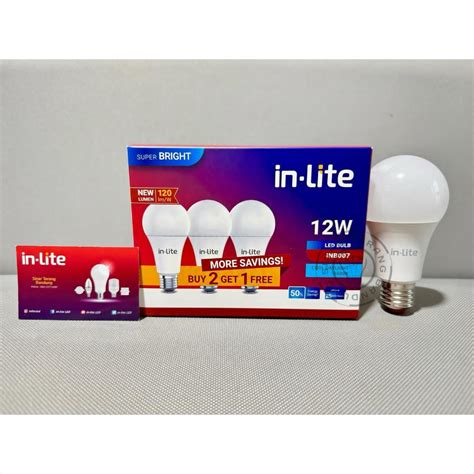 Jual Paket Super Murah Beli Gratis Lampu Bohlam Bulb Led Inlite W Watt Inb