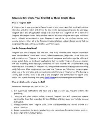 Telegram For Channel Alerts Ana Escobar Data Experimente A