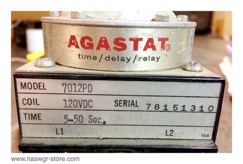 7012pd Agastat 7012pd Time Delay Relay Coil 120 Vdc Time 5 50