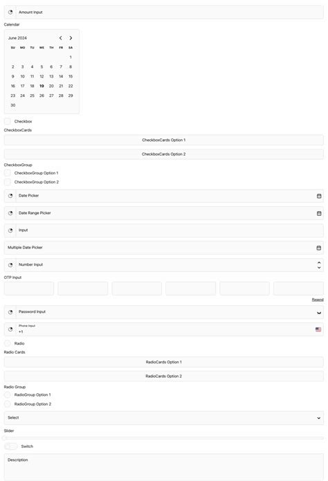 Start Basereact Form Elements Yarn
