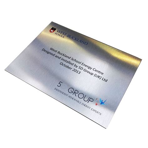 Wayfinding Signs Brushed Aluminum Acm Plaque 3 0mm