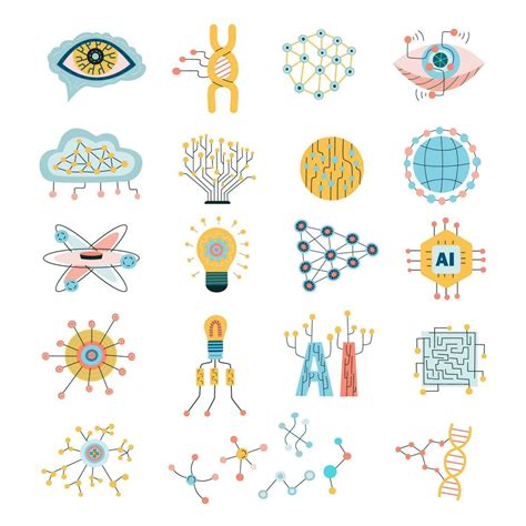 Nerve Cell And Smart Light Bulb With Settings Artificial Neural Network Technology Science