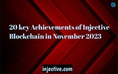 20 key achievements of injective blockchain in november 2023 by