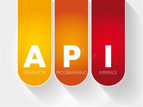 api application programming interface acronym stock illustration