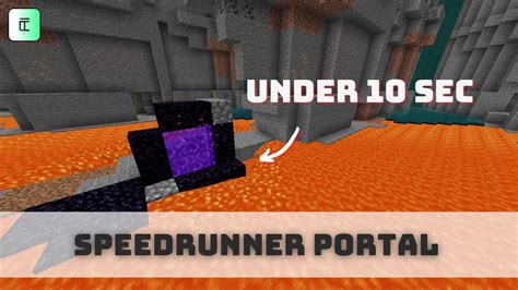 How To Make A Speedrunner Portal Minecraft Tutorial Youtube