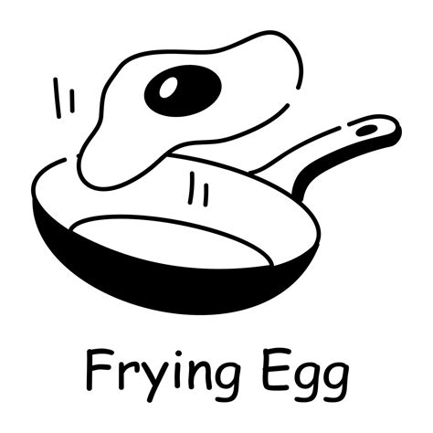 Trendy Frying Egg 45999614 Vector Art At Vecteezy