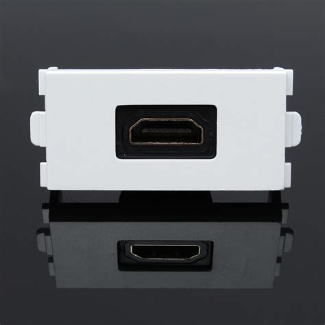 Practical White Hdmi 1 Port Wall Plate Socket Pane Grandado Practical White Hdmi 1 Port Wall Plate Socket Pane Grandado