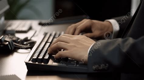 رجل يكتب على لوحة المفاتيح رجال الأعمال ضرب اليد على لوحة المفاتيح