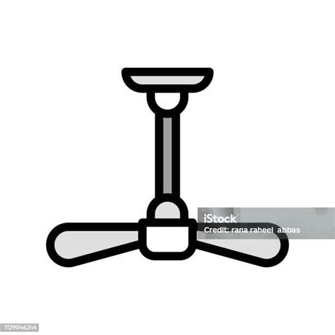 스타일 아이콘 편집 개요 가득 천장 팬 벡터 일러스트 레이 션 돌기에 대한 스톡 벡터 아트 및 기타 이미지 돌기 바람