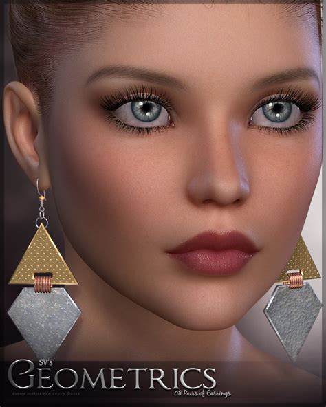 Svs Geometrics Earrings Daz 3d