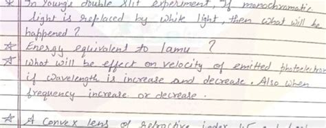 In Younge Double Slit Experiment Of Monochromatic Light Is Replaced By