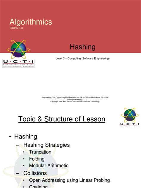 Lecture 12 Hashing Pdf Computer Data Teaching Mathematics