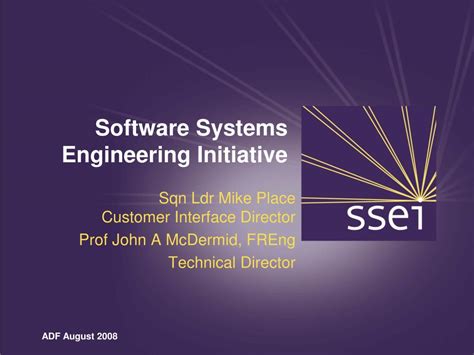 Ppt Software Systems Engineering Initiative Powerpoint Presentation Free Download Id1412296