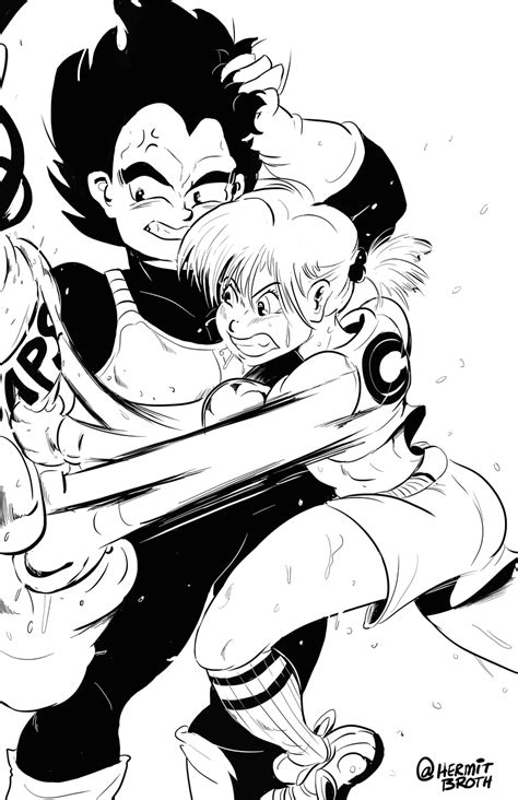 Vegeta And Bulma By Hermitbutter On Newgrounds