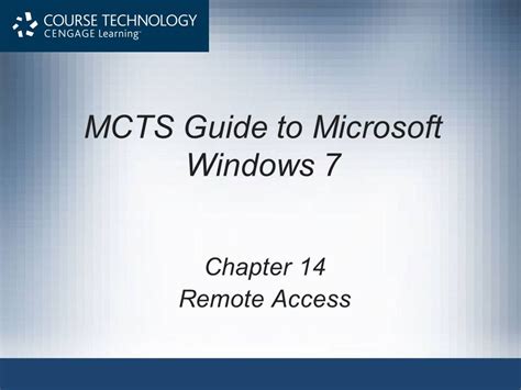 Mcts Guide To Microsoft Windows 7 Ppt Video Online Download