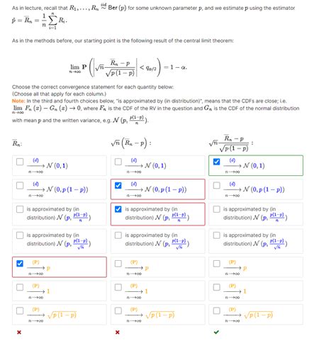 solved as in lecture recall that r1 … rn∼iidber p for some