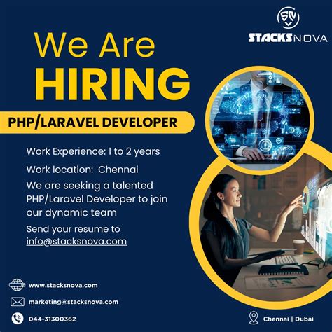 Stacksnova Globalcorp On Linkedin Hiring Laravel Php Javascrip Laraveldevelopers