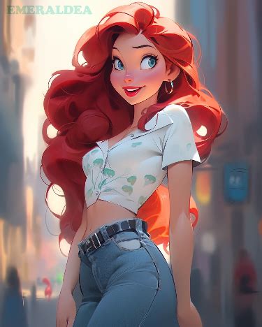 Modern Ariel Wearing Jeans Disney Princess Fanart Artofit