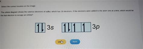 Solved Select The Correct Location On The Image The Orbital Diagram