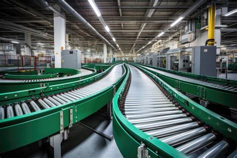 Premium Ai Image A Massive Conveyor Belt In Operation Within A