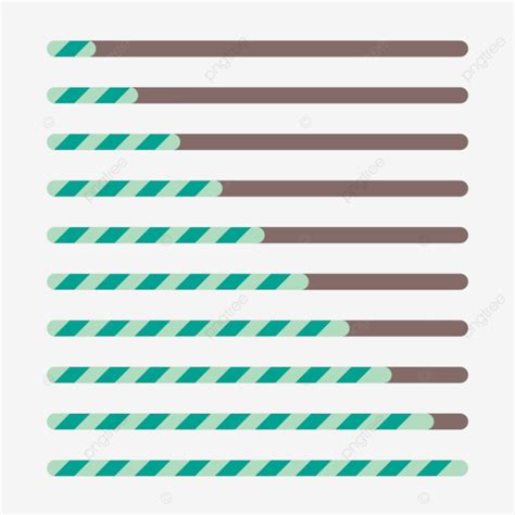 Vector Web Indicator Progress Set For Stepbystep Downloading With