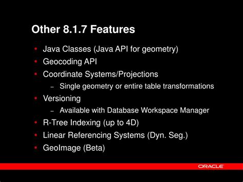 Ppt Oracle Spatial Powerpoint Presentation Free Download Id6198716