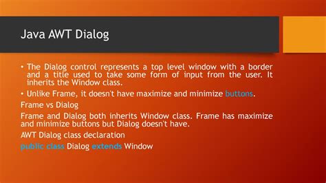 java awt and events part ppt download