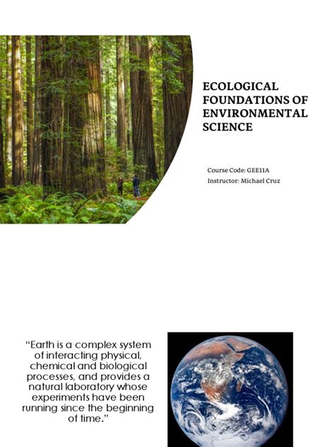 Gee11a Week 2 Ecological Foundations Of Environmental Science Pdf Ecosystem Water
