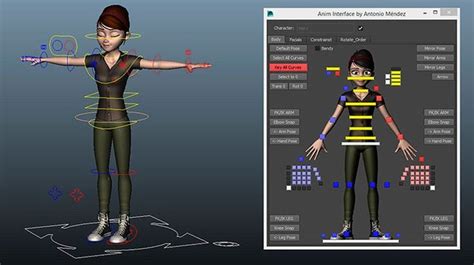 Mery Rig Free Maya Character Rig Female Character Rig Arte Da Animação Animação 3d Animação