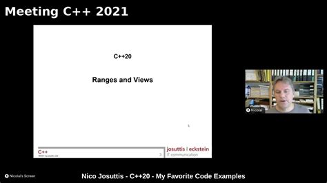 Nico Josuttis C20 My Favorite Code Examples Meeting C 2021