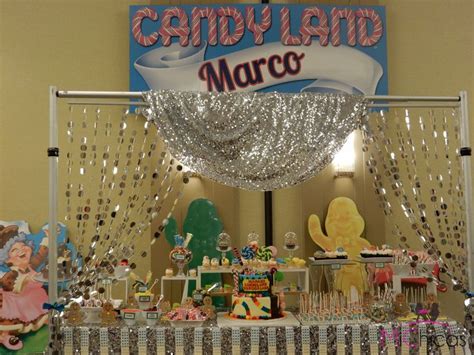 Candyland Themed Candy Bar With Personalized Sign Candy Bar