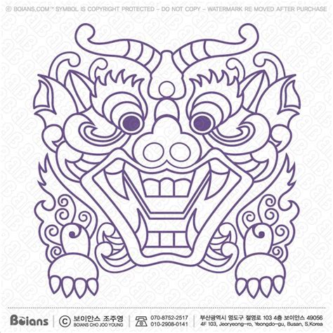 보이안스 벡터 한국전통 도깨비 무늬 시리즈 Sku Bvsd001638 보이안스 Boians 도깨비 도깨비문양 도깨비패턴 도깨비이미지 도깨비그림 귀문