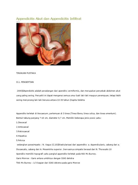 Appendicitis Akut Dan Appendicitis Infiltrat Pdf