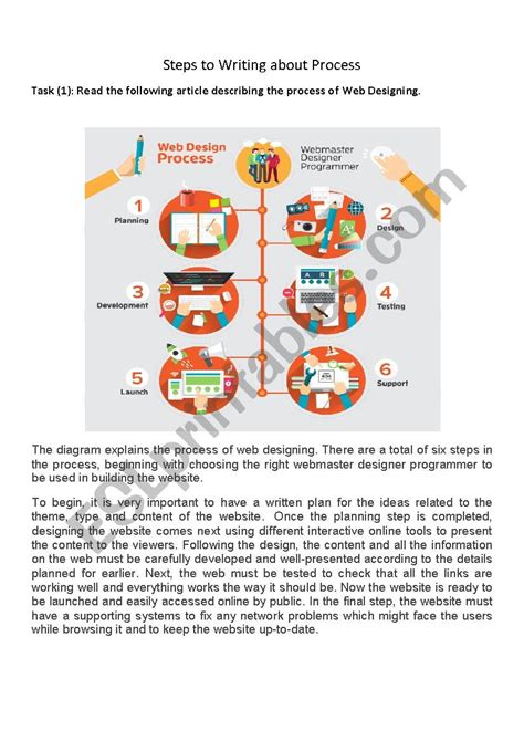Flowchart Process Writing Esl Worksheet By Ahlam