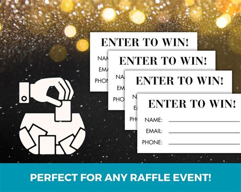 Printable Raffle Tickets Enter To Win Tickets Simple Raffle Ticket