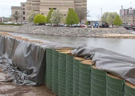 Sand Filled Defensive Bastion Barriers Military Hesco Defensive