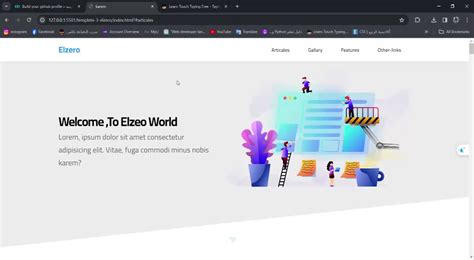 karem gobran on linkedin template 3 elzero html and css only