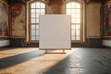 Clean Whiteboard In Room Blank Canvas For Creative Messages Stock Illustration Illustration Of