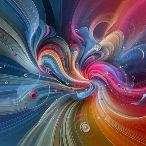 Premium Photo Abstract Colorful Flow Shapes Background