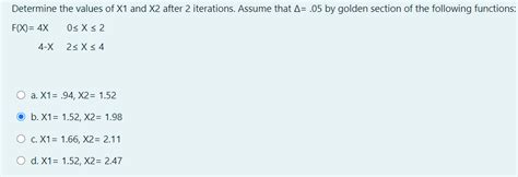 solved determine the values of x1 and x2 after 2 iterations