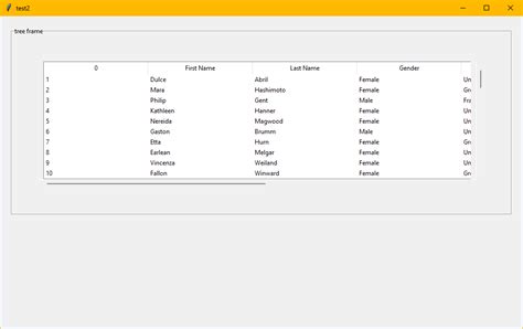 Excel How To Solve Treeview Going Out Of Parent Frame In Python With