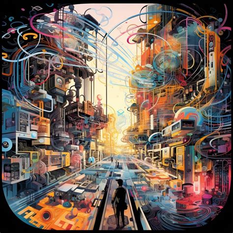 Interconnected Tech World Global Network Generative Ai Stock Image