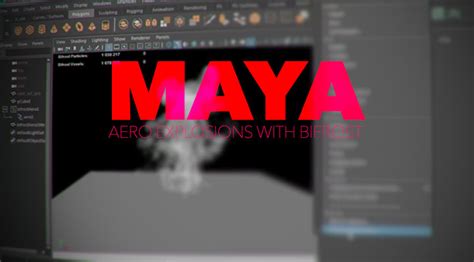 create an explosion using the aero solver in maya bifrost lesterbanks