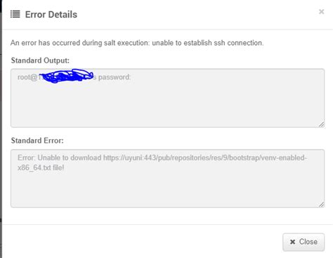 While Bootstrapping The Client Machine Getting Error · Issue 7125 · Uyuni Projectuyuni · Github